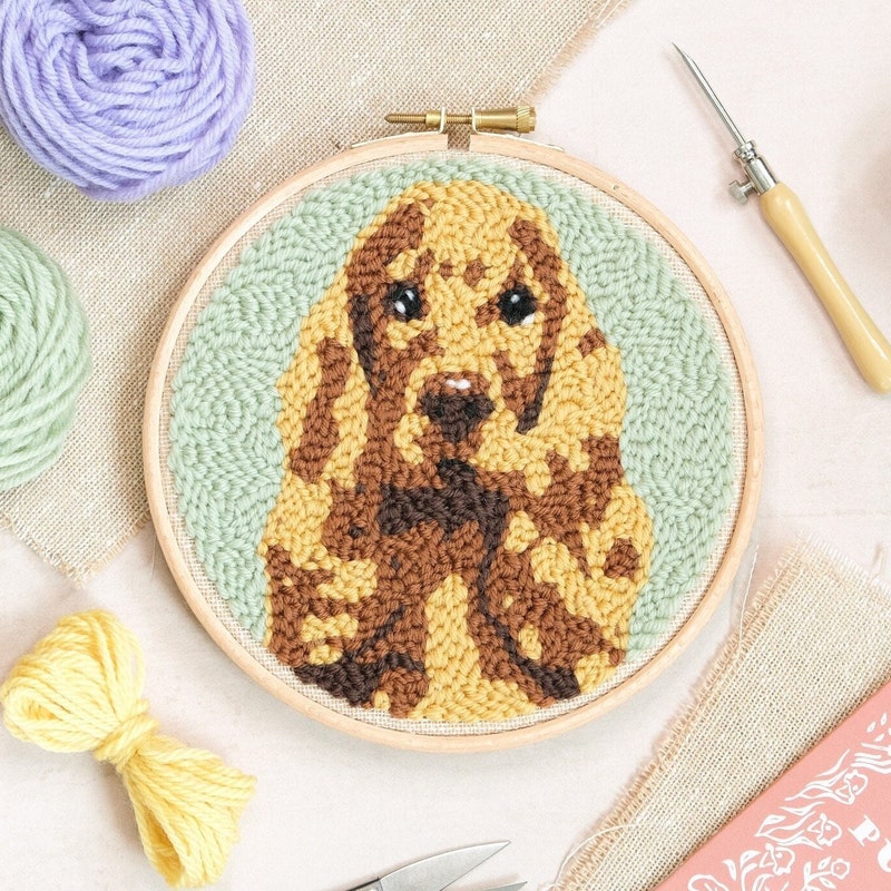 Punch Needle Dog - Etsy