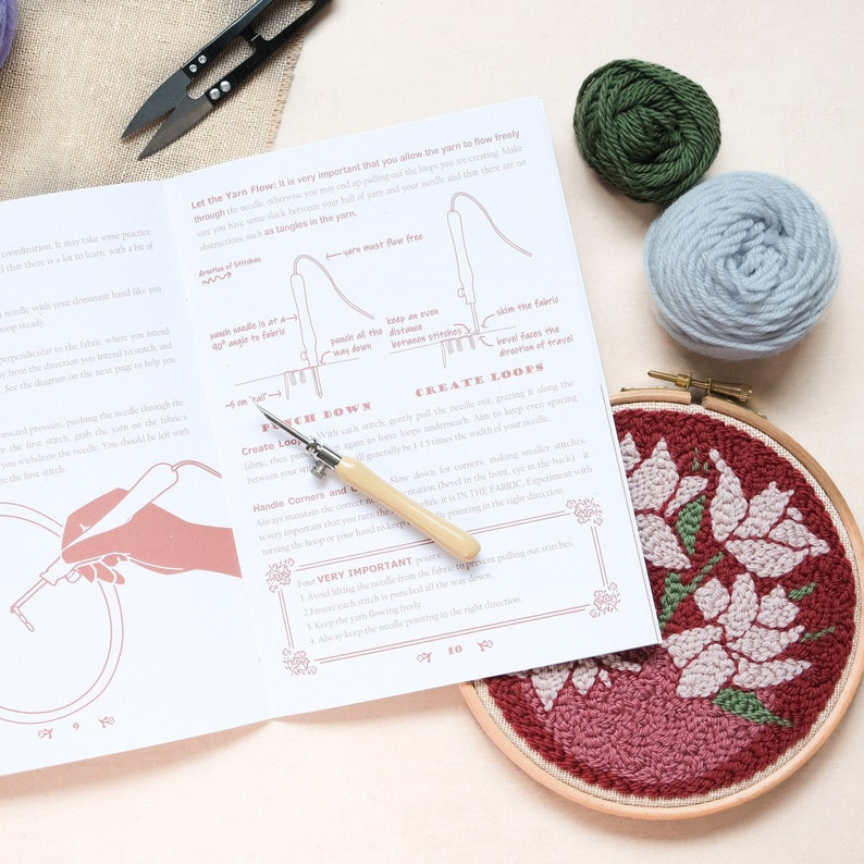 Beginner Punch Needle Kit | Crafting Kit | Duck on Water | Full Intructions and Punch Needle ...