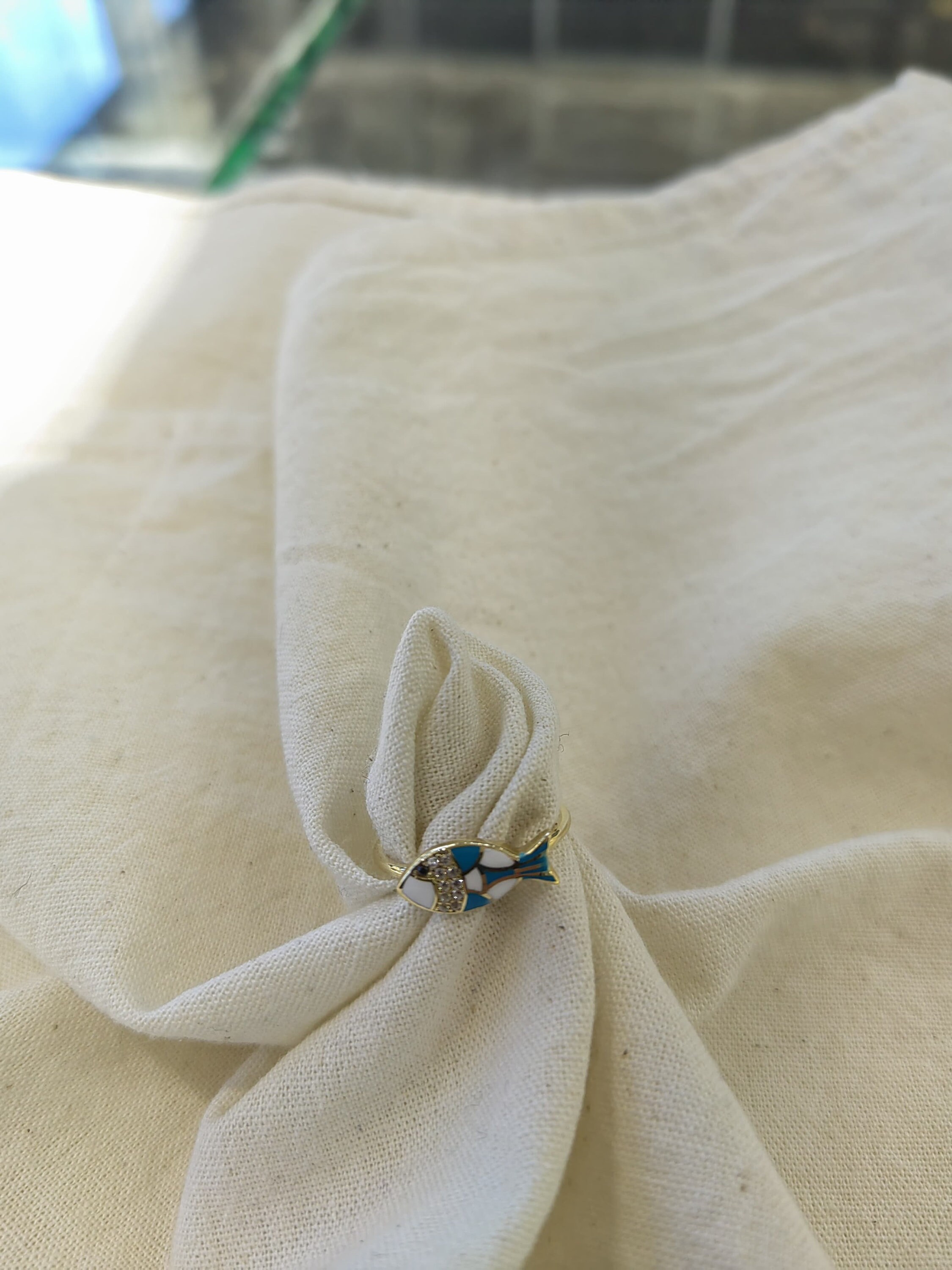 14k Gold Fish Ring, Real Gold Fish Ichthys Ring, Fish Ring, 14K Solid ...