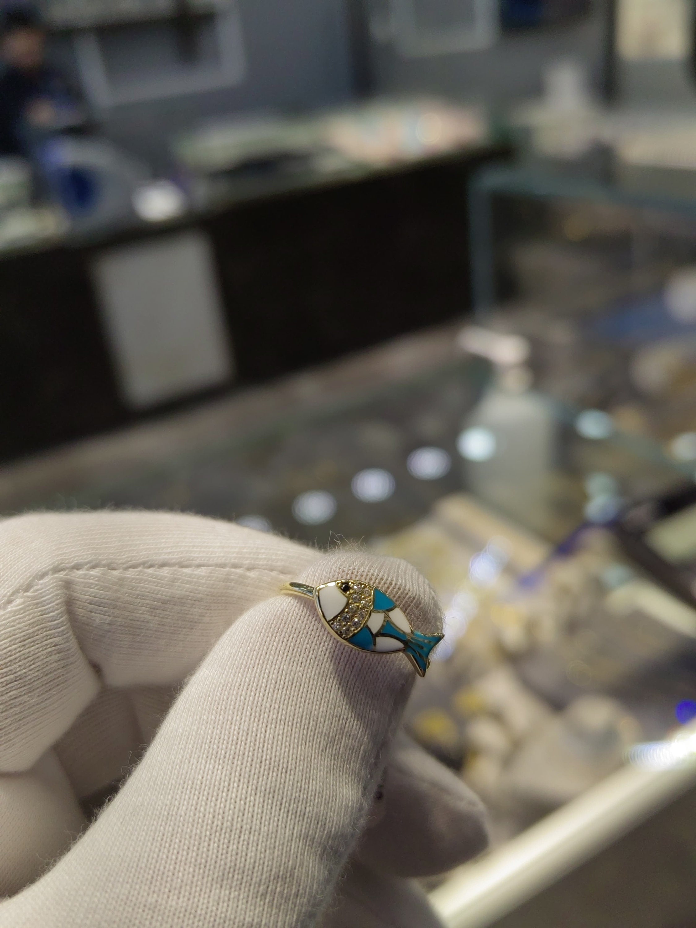 14k Gold Fish Ring, Real Gold Fish Ichthys Ring, Fish Ring, 14K Solid ...