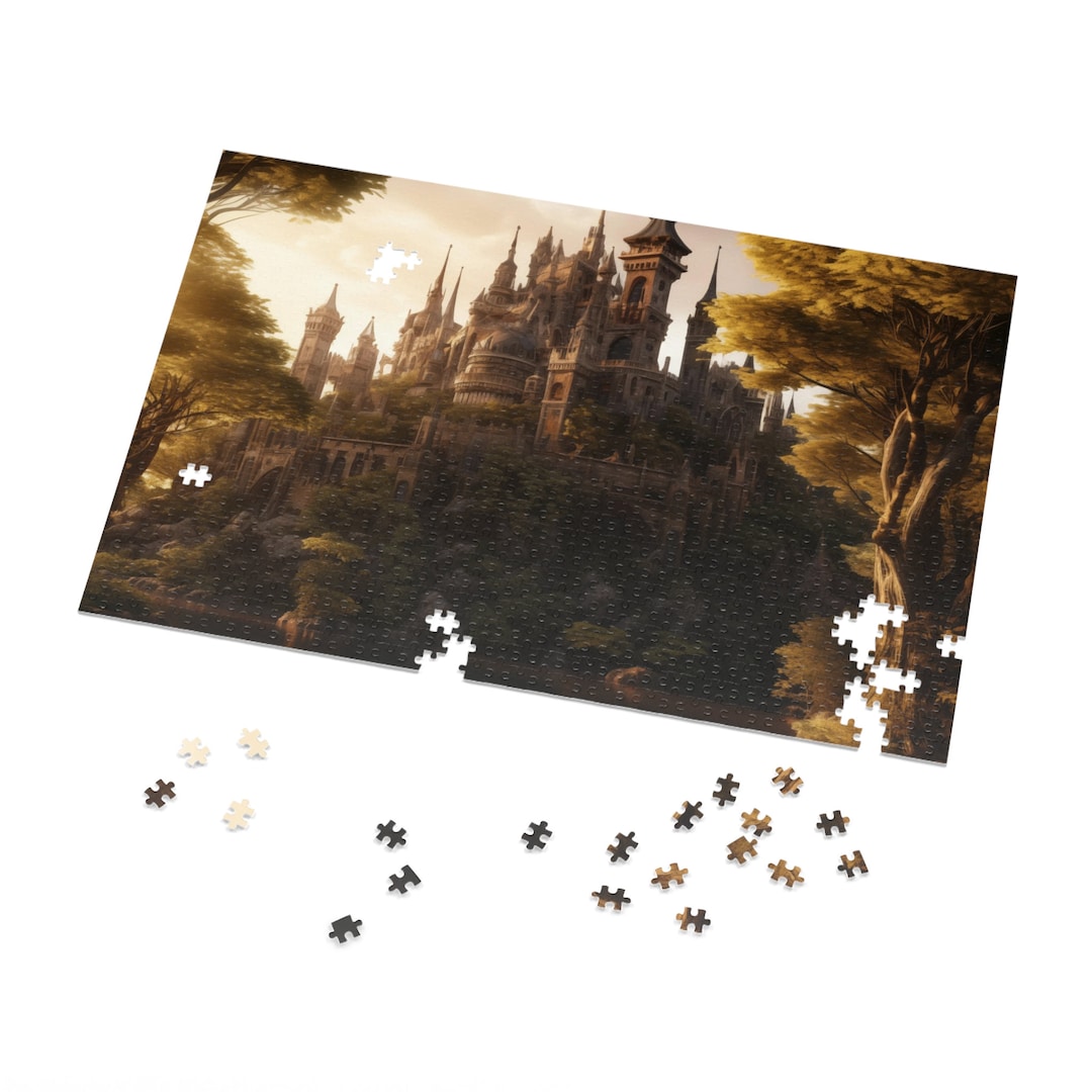 Castel Jigsaw Puzzle Warm Summer Night Castel Puzzle Fantasy - Etsy