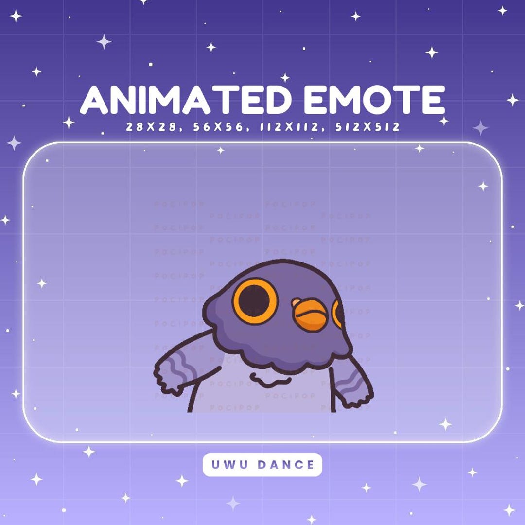Pigeon Emote Animated, Twitch Animal Bird Dancing Streaming Decoration ...