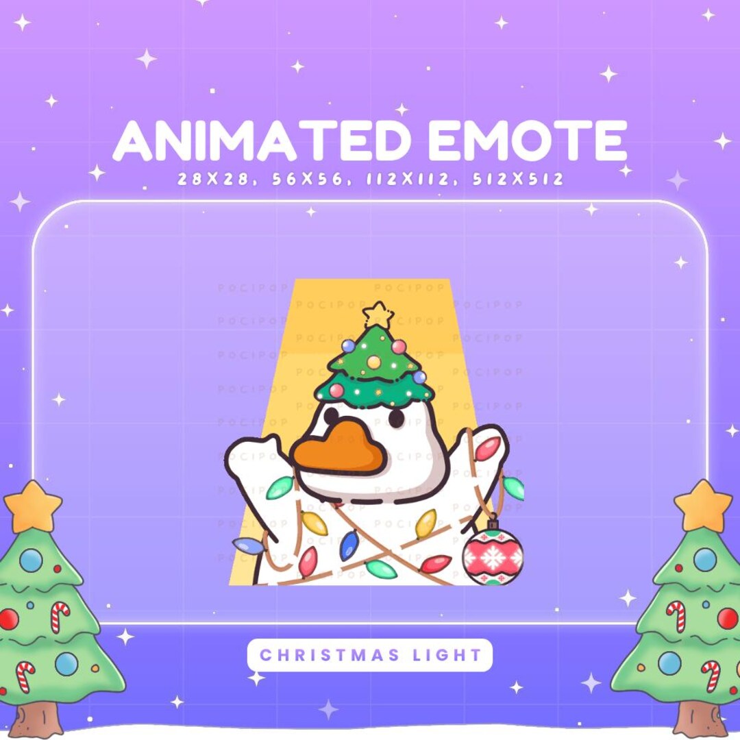 Goose Christmas Light Emote Twitch, Animated Funny Lamp Xmas Emotes ...