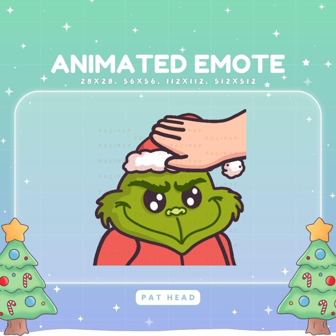 Animated Grinch Christmas Twitch Emote (digital Download) - Etsy