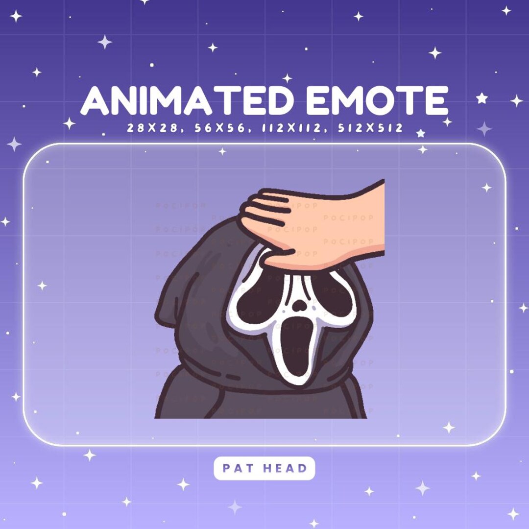 Ghost Twitch Emotes Animated, Pat Head Stream Animation Kick Youtube ...
