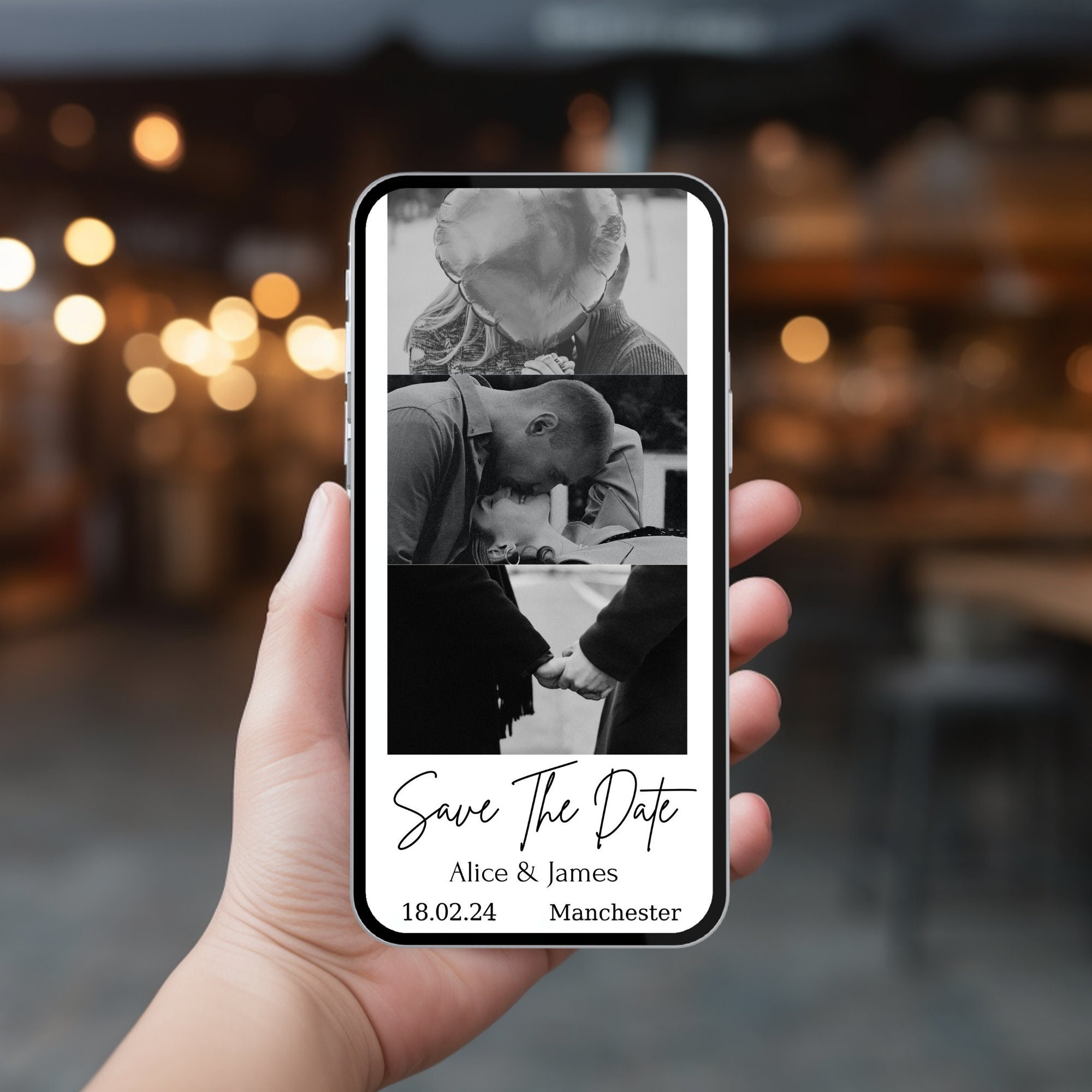 Save the Date E-invite Template, Electronic Save the Date, Minimalist ...