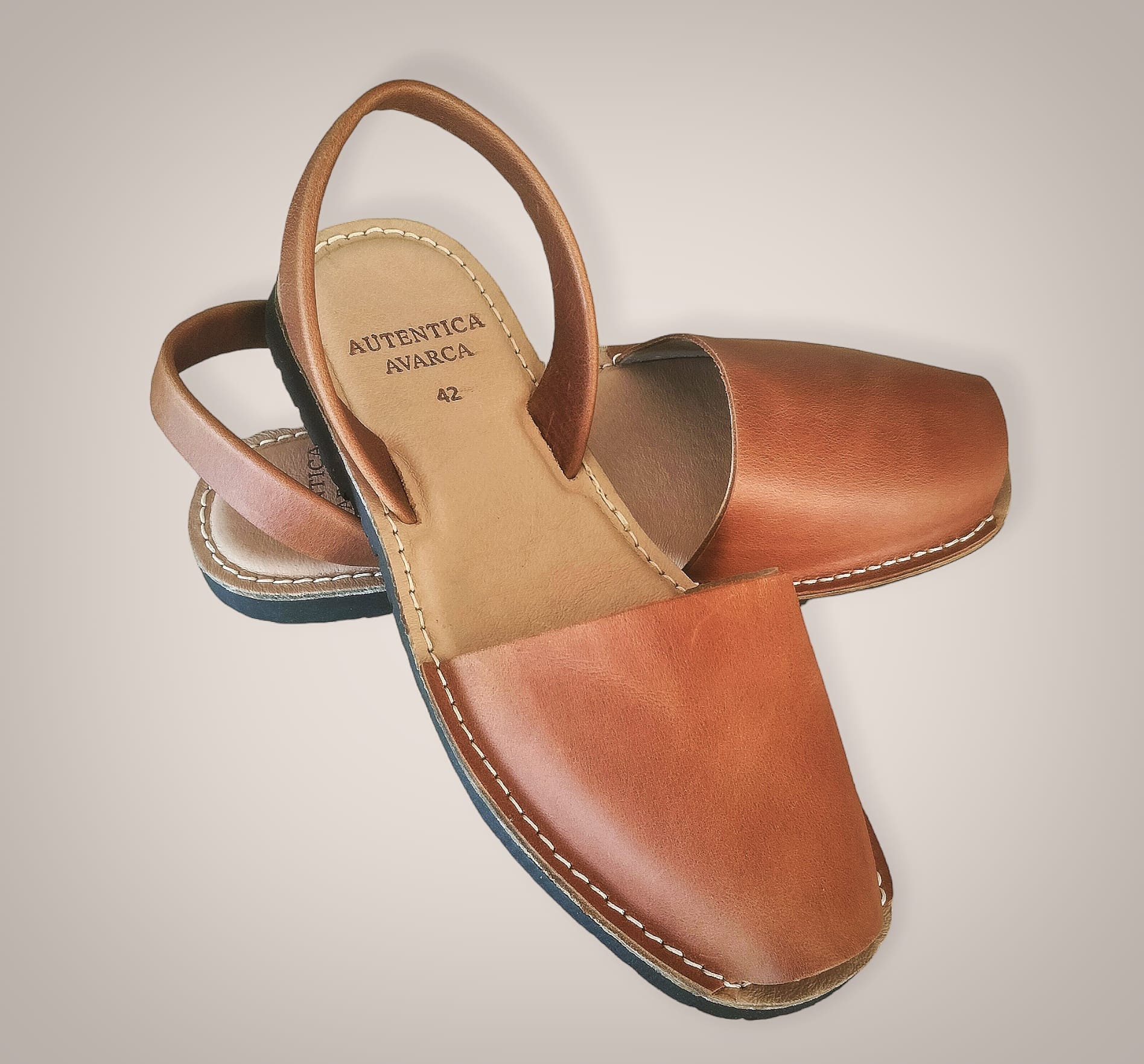 MENORCAN ALBARCAS, Leather, Made and Sewn by Hand. Insole Made of Fine ...