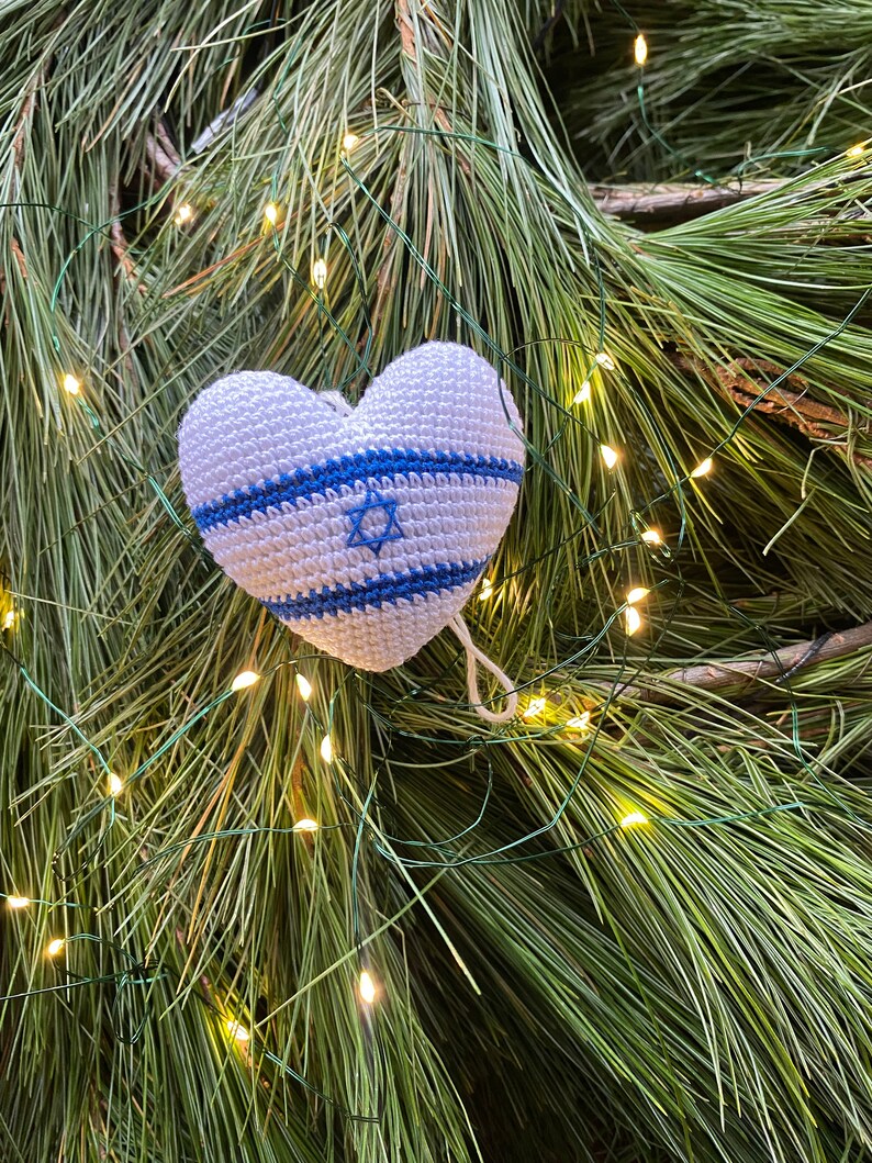 Stand With Israel Hanukkah Gift Heart Jewish Pendant for Car, Keychain ...