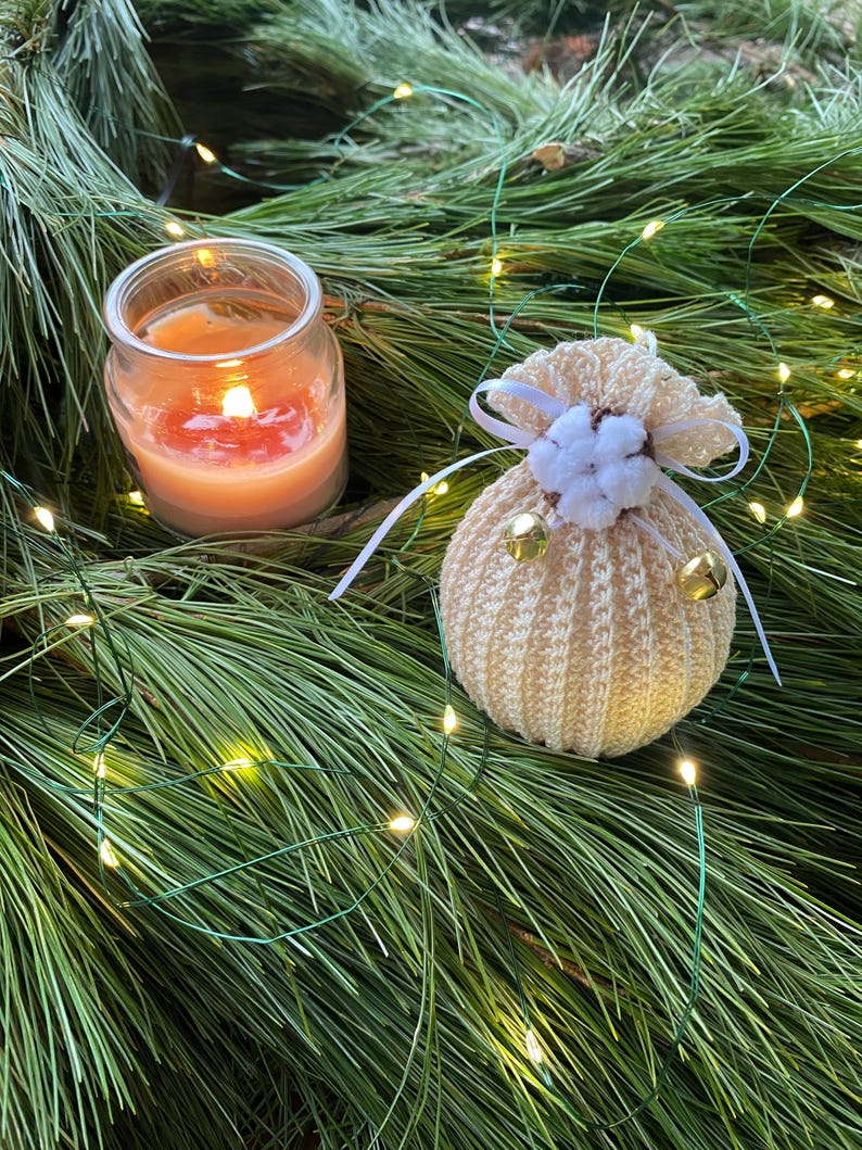 Crochet Christmas Ornaments Pattern: Baubles, Bow, Star, Moon (PDF ...