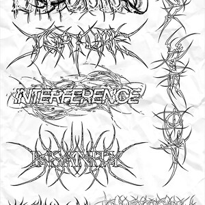SPIKEY LOGO/WORD Design!! - Etsy