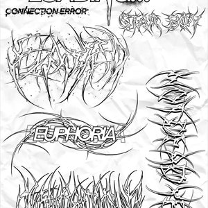 SPIKEY LOGO/WORD Design!! - Etsy