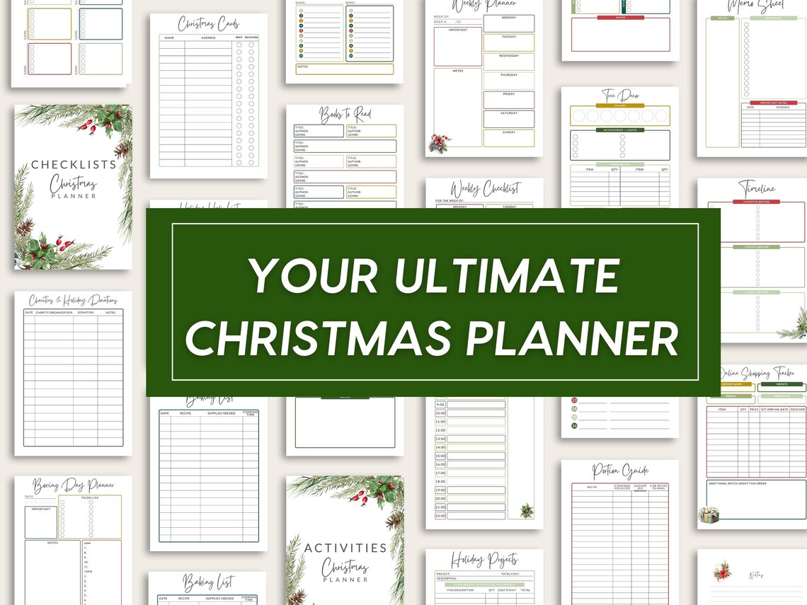 The Ultimate Christmas Planner| Digital Christmas Planner| Printable ...