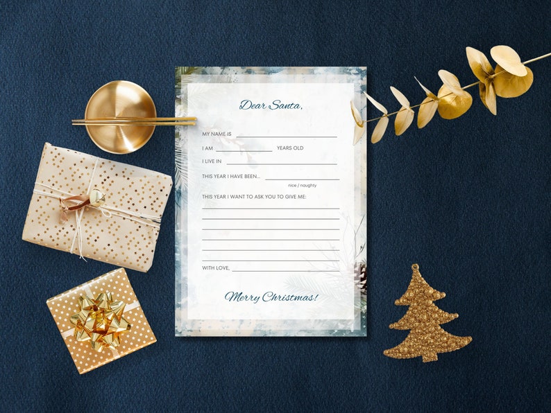 Letter to Santa Bundle Printable | Easy to Print Letter to Santa ...