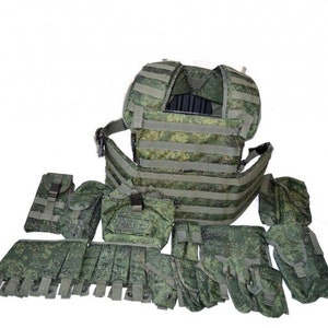 Replica Russian Plate Carrier operator-4 Body Armor 6b46 With the Pouch Set for AK 5.45 and 7.62 ...