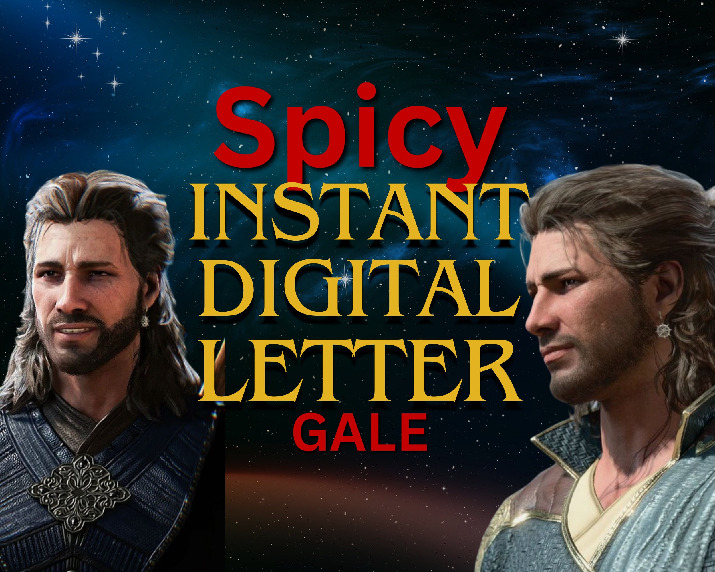 Gale Instant Digital Spicy Letter, Role Play, Dnd Letter, Bdg 3 ...