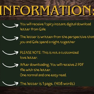 Gale Instant Digital Spicy Letter, Role Play, Dnd Letter, Bdg 3 ...