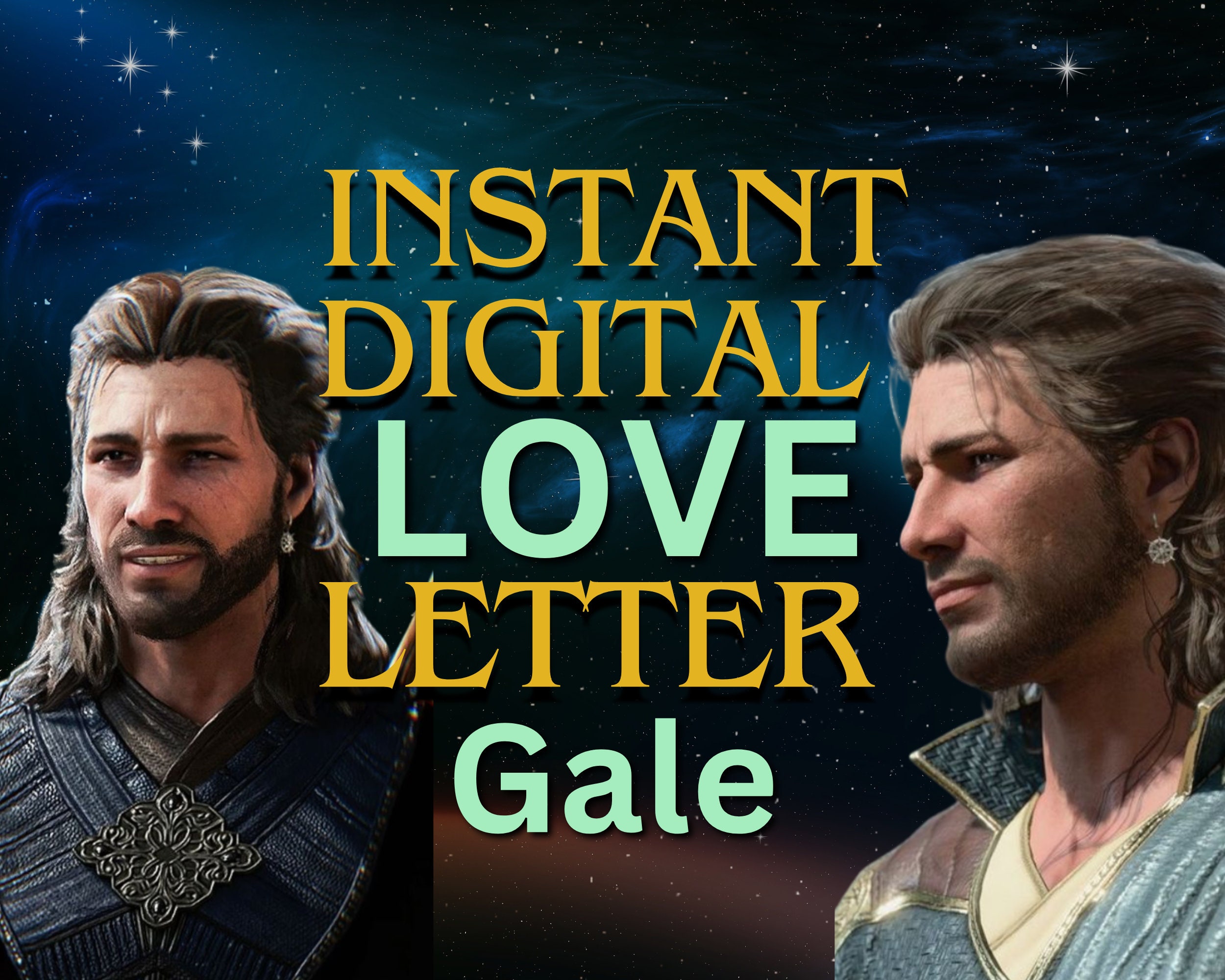 Gale Instant Digital Love Letter, Role Play, Dnd Letter, Bdg 3, Comfort ...