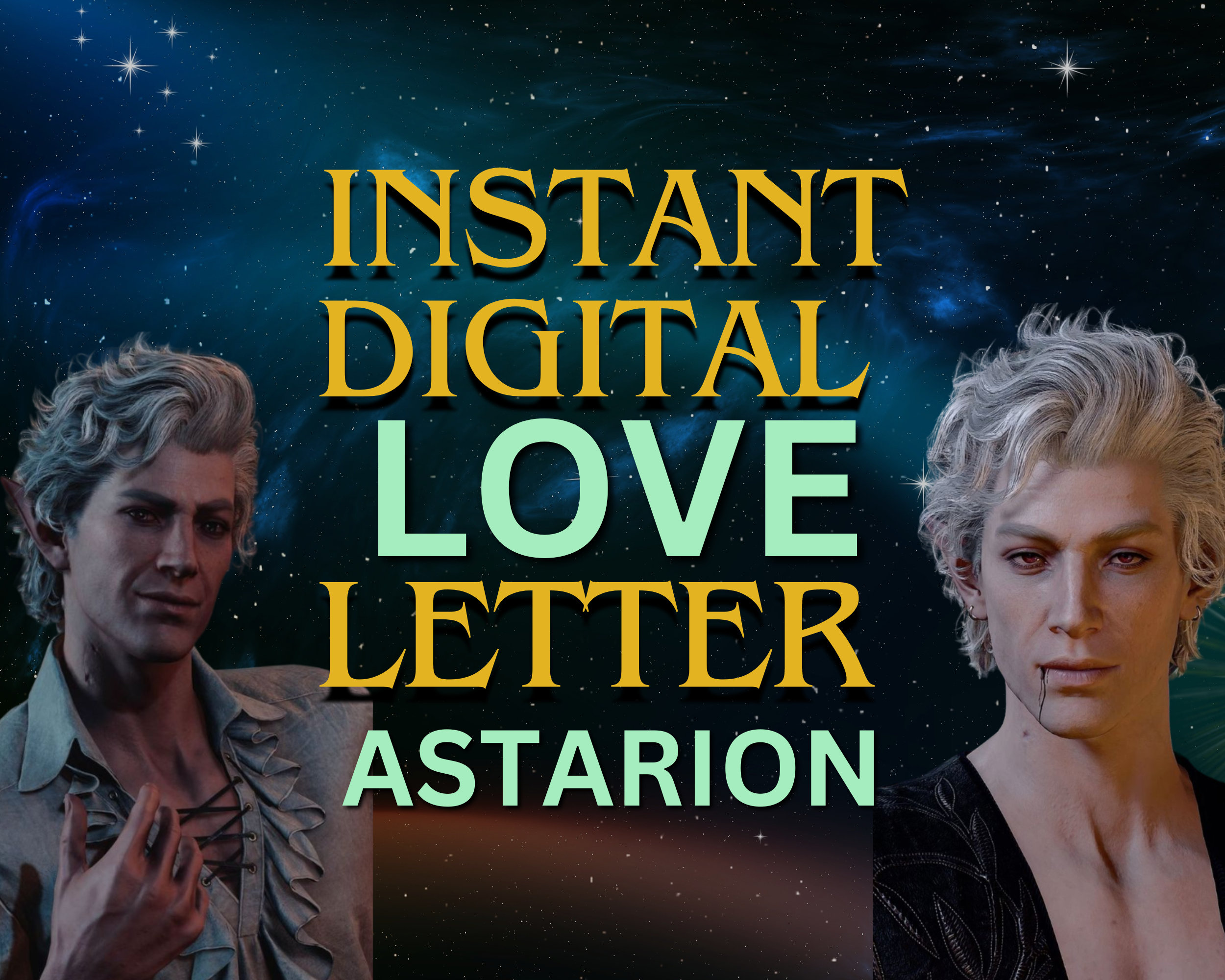 Astarion Instant Digital Love Letter, Role Play, Dnd Letter, Bdg 3 ...