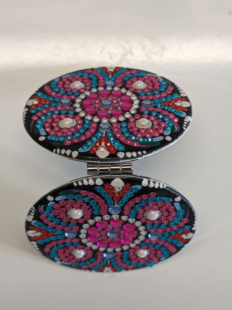 Mandala Double Mirror Compact - Etsy