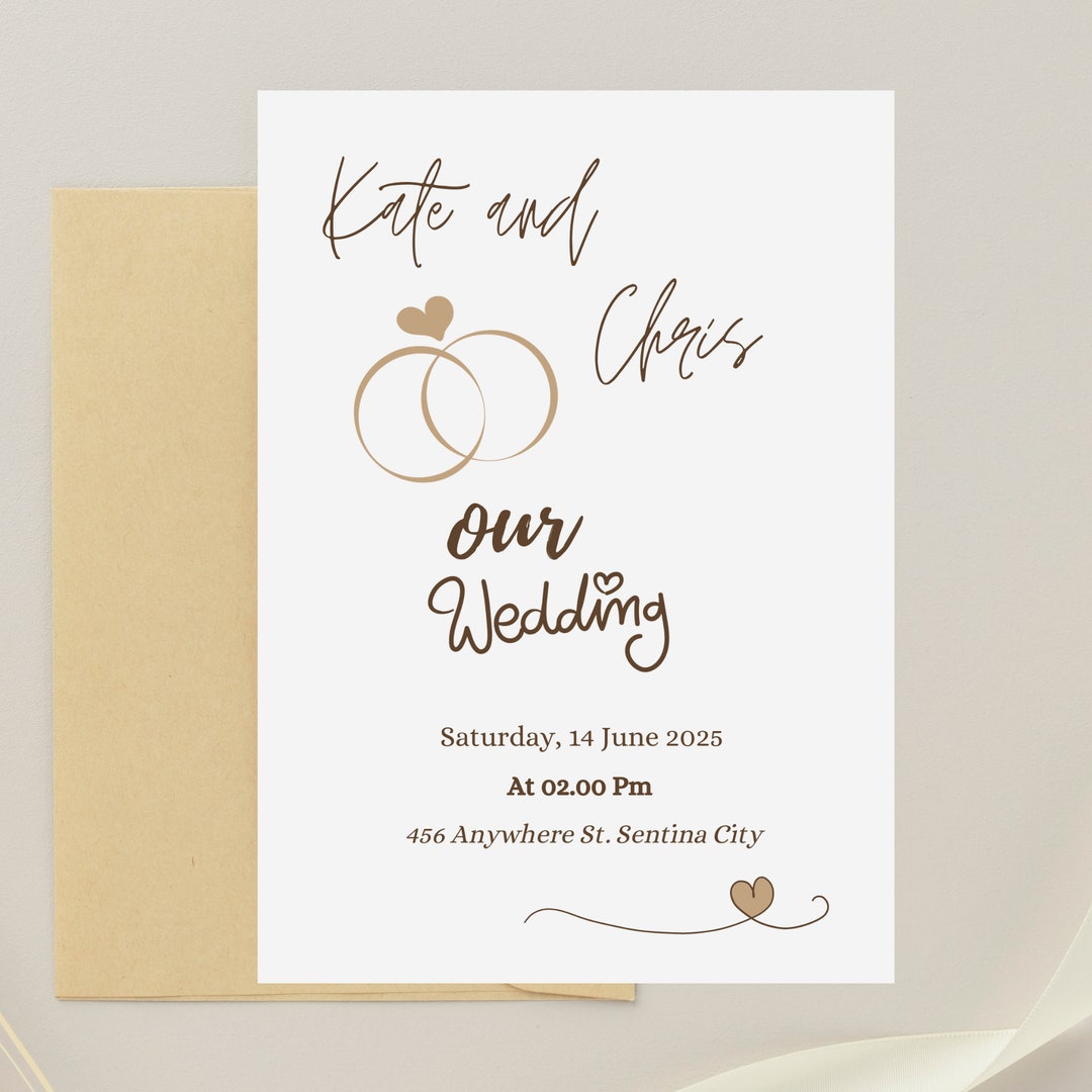 PERSONALIZED WEDDING INVITATION Digital Wedding Invitation Wedding ...