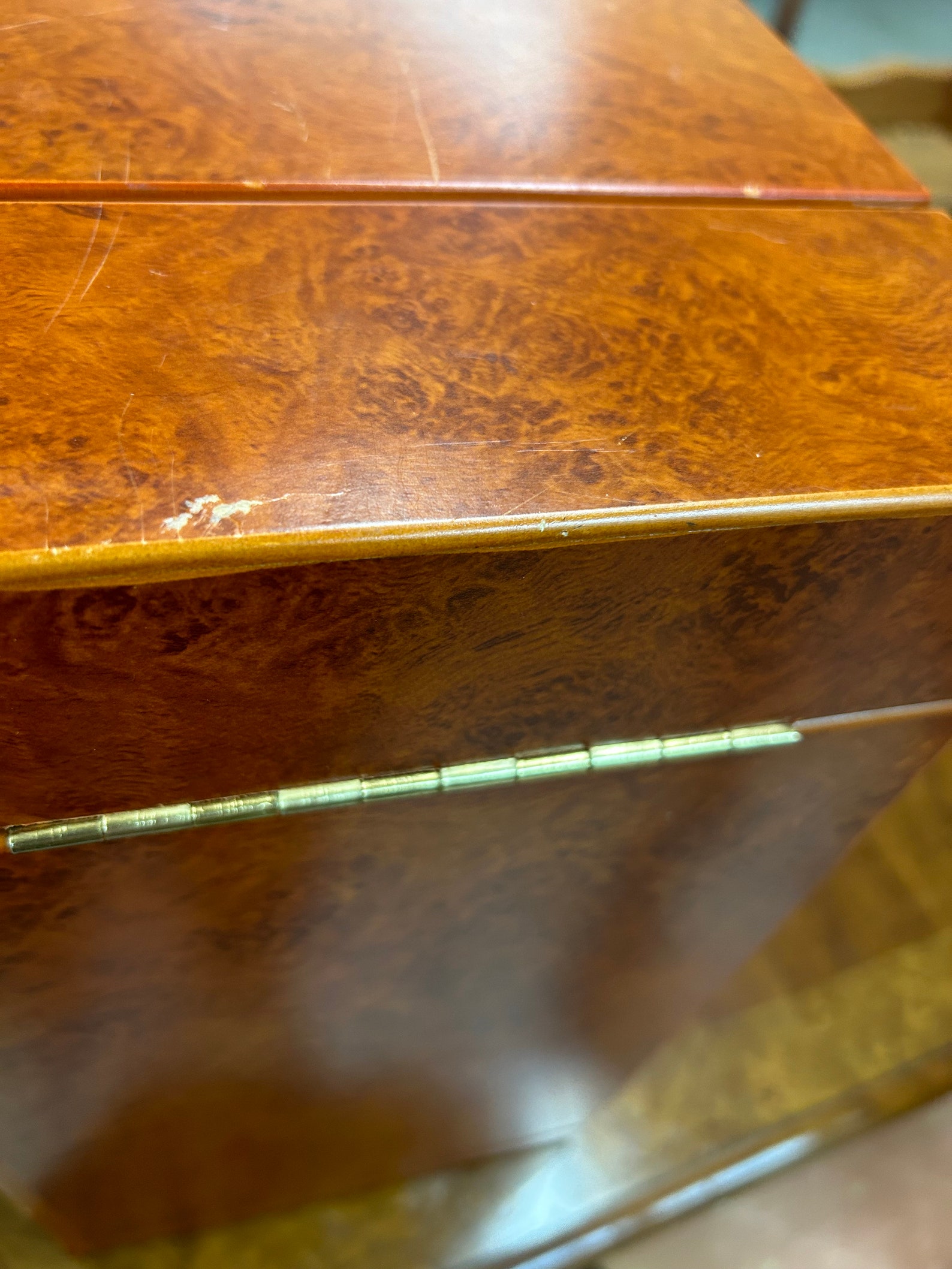Suzanne Somers Collection Rare, Burled Maple Wood Jewelry Armoire ...