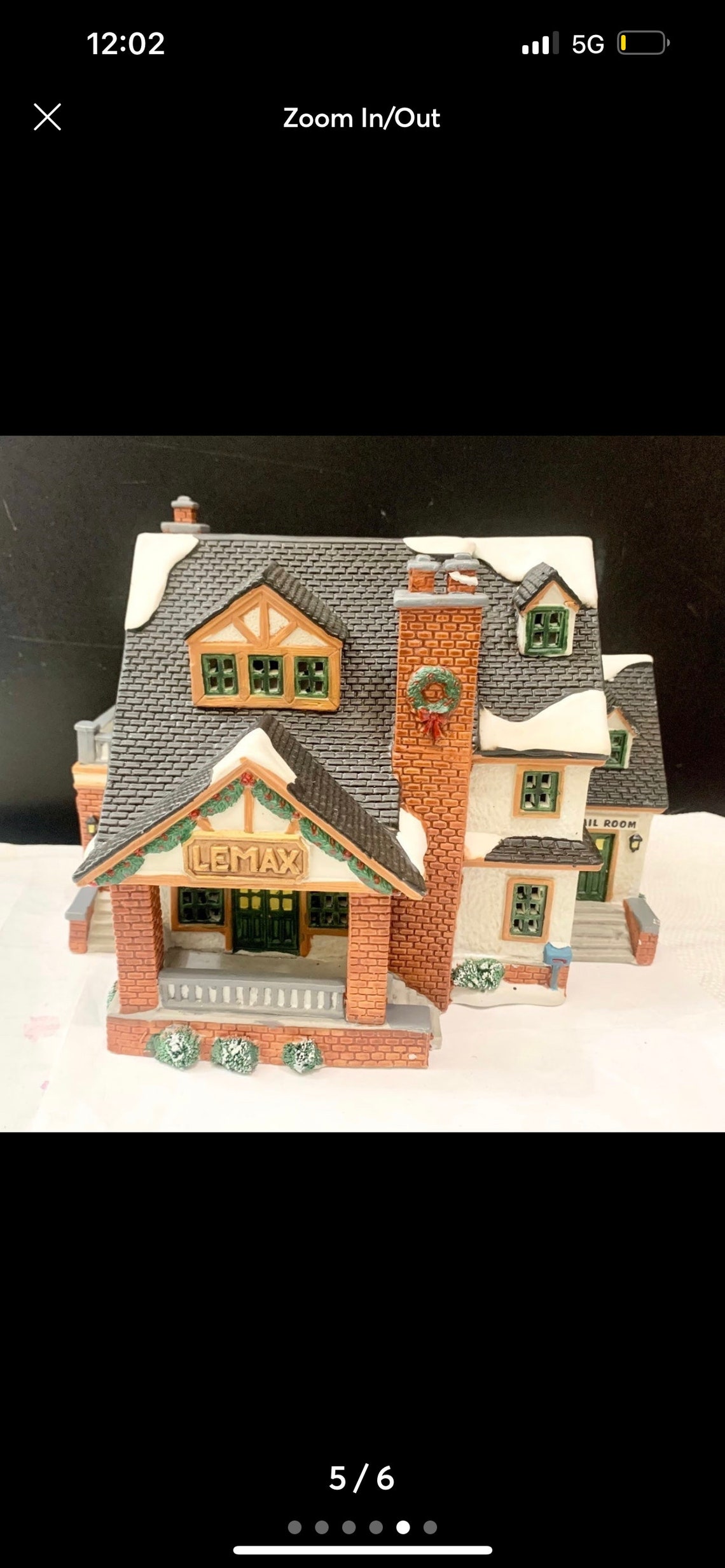 Vintage 1998 LEMAX Collector’s Club Mail Room / Post Office Village ...
