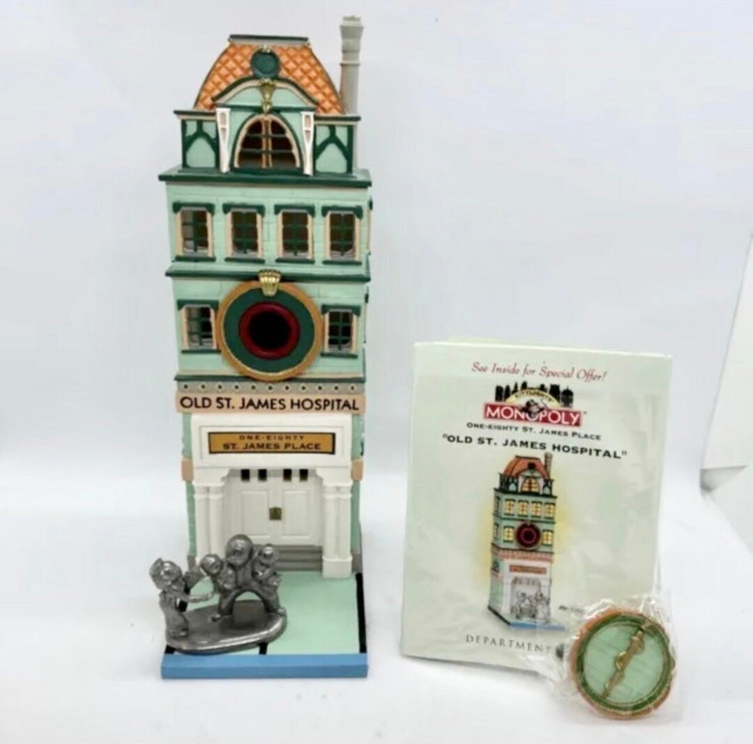 Dept 56 Monopoly Series Old St. James Hospital One-eighty St. - Etsy