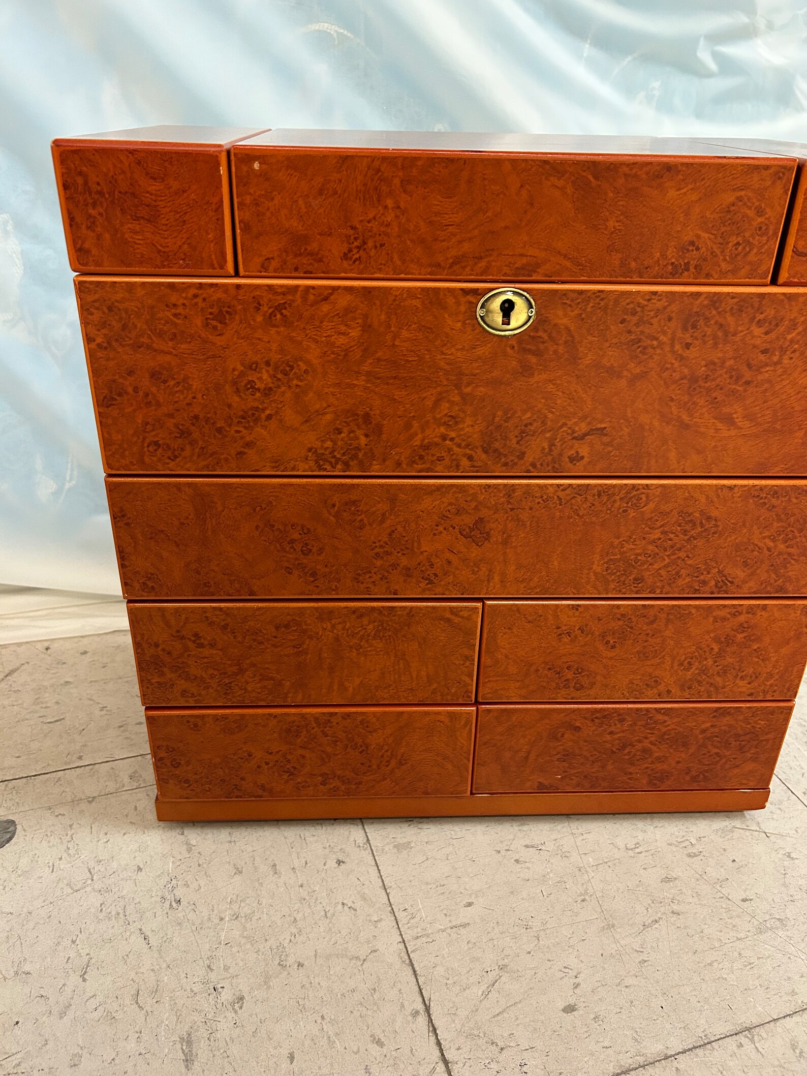 Suzanne Somers Collection Rare, Burled Maple Wood Jewelry Armoire ...