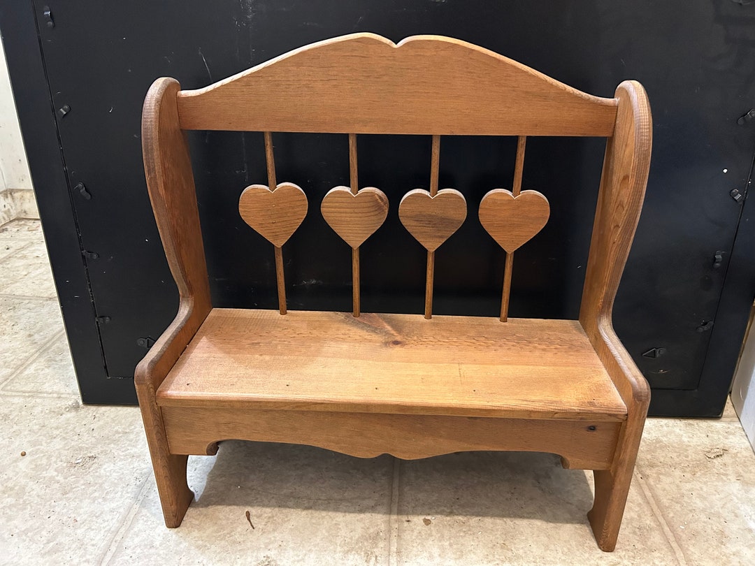Vintage Wooden Child/doll Bench Plant Stand Plant Holder Decorative ...