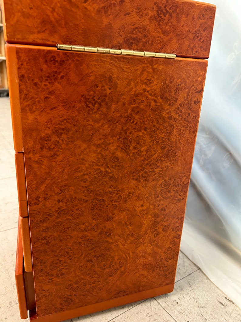 Suzanne Somers Collection Rare, Burled Maple Wood Jewelry Armoire ...