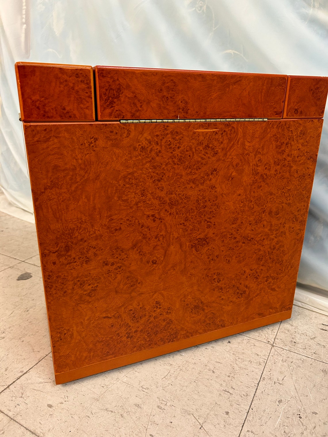 Suzanne Somers Collection Rare, Burled Maple Wood Jewelry Armoire ...