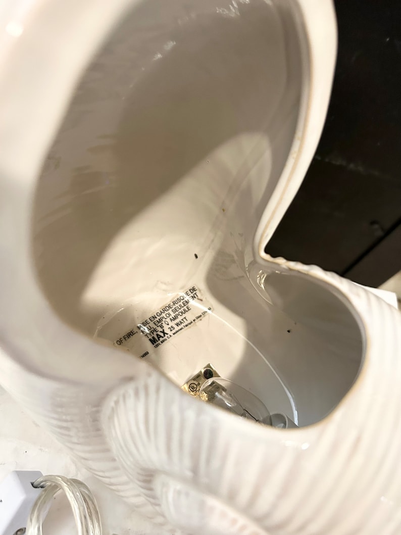 Matching Set of 2 Seashell Lamps Table Lamp Light Nautical Decor Beach ...