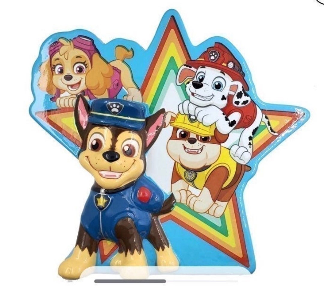 Paw Patrol Spin Master Ceramic Coin Piggy Bank Money Jar Coin Bank Kids ...