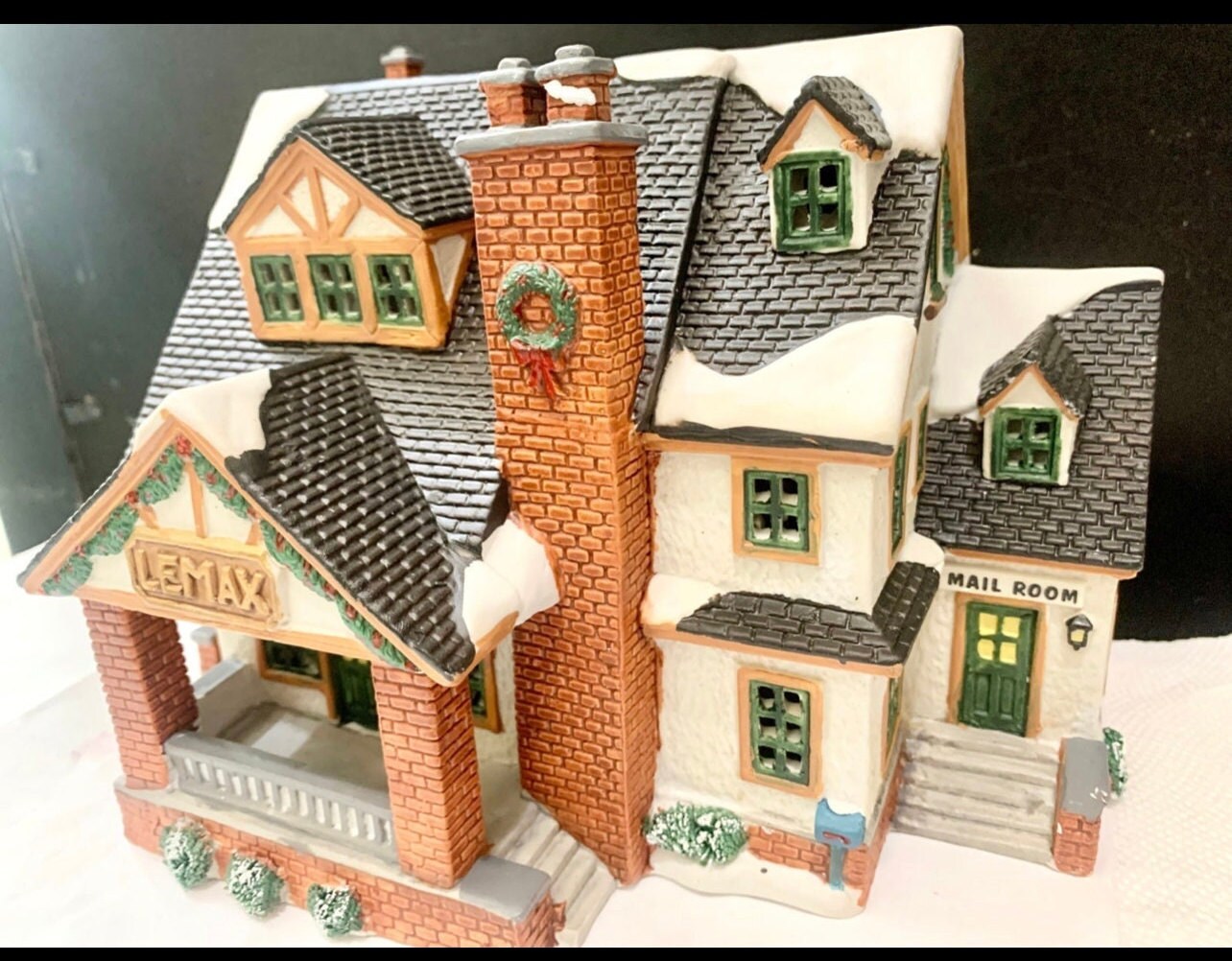Vintage 1998 LEMAX Collector’s Club Mail Room / Post Office Village ...