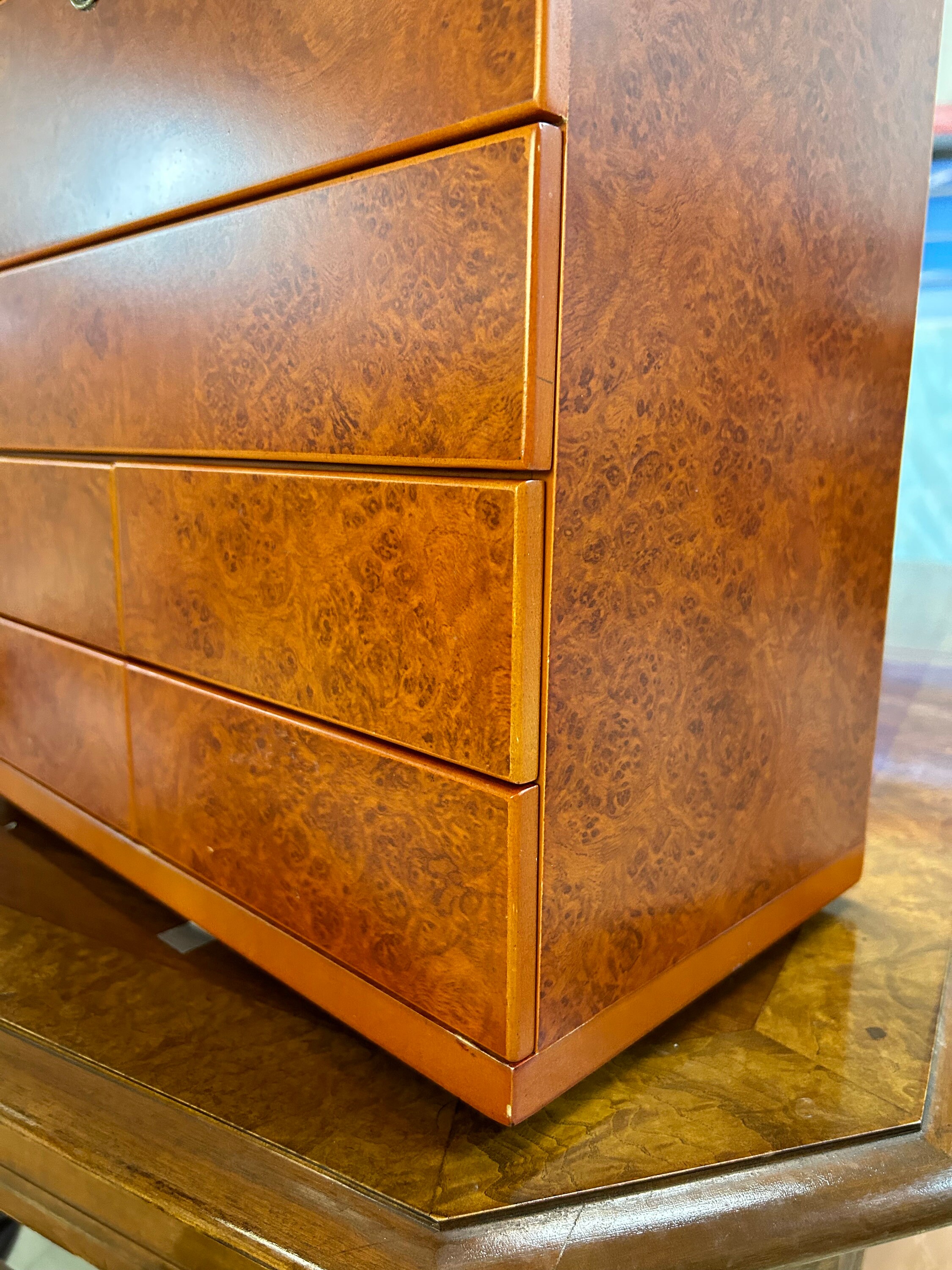 Suzanne Somers Collection Rare, Burled Maple Wood Jewelry Armoire ...