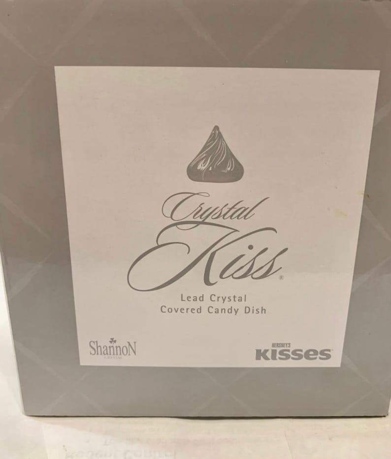 Hershey’s Kiss Ruby Crystal Candy Dish Shannon Crystal Godinger Table ...