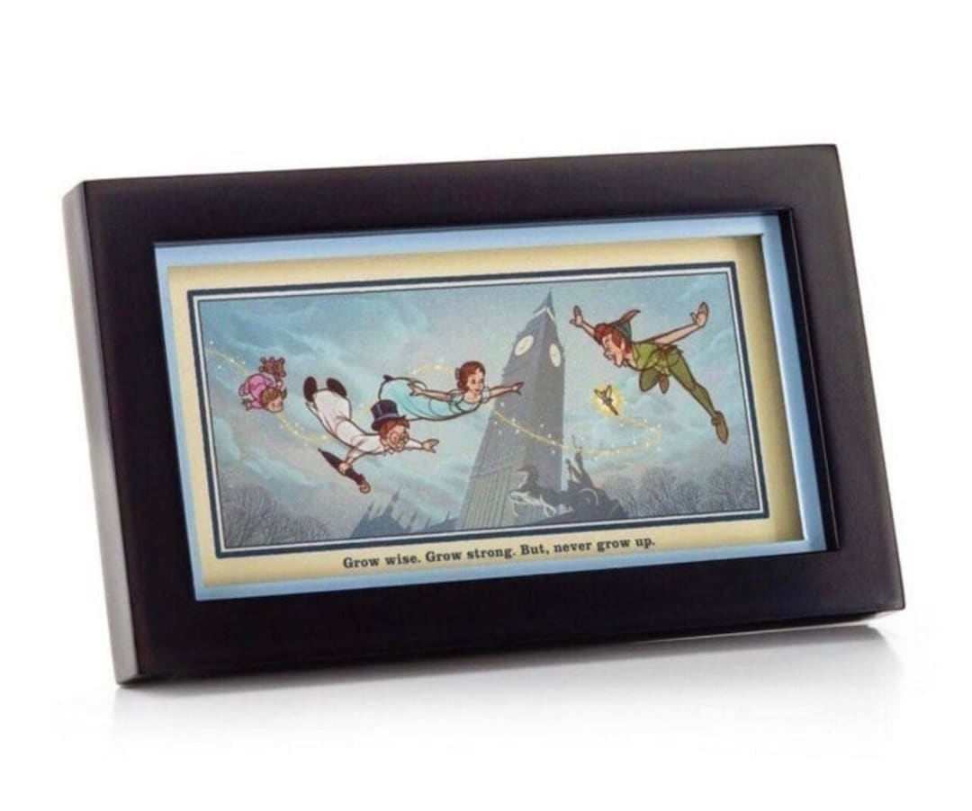 Disney Hallmark Peter Pan Art Print grow Wise Grow Strong but - Etsy
