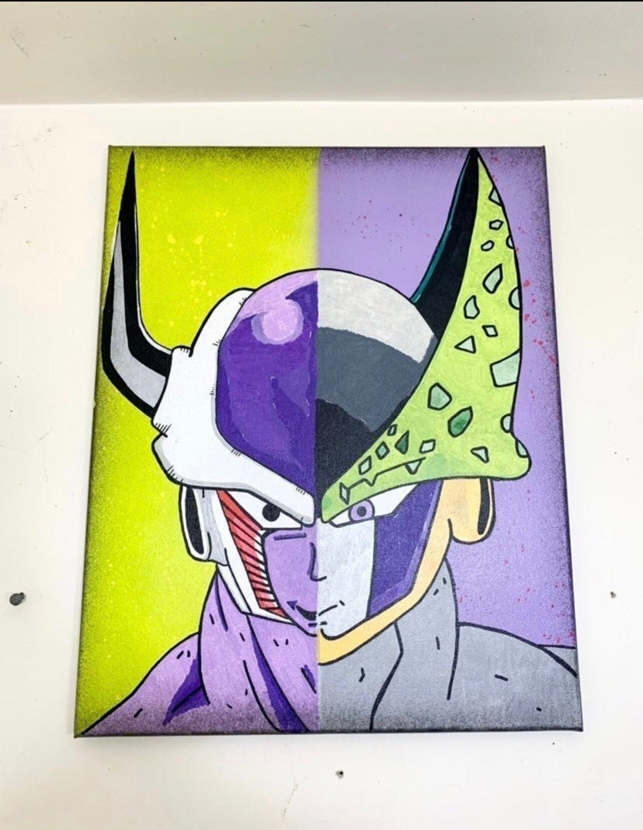 Dragon Ball Z King Cold & Cell Wall Hanging Canvas Art 21 X - Etsy
