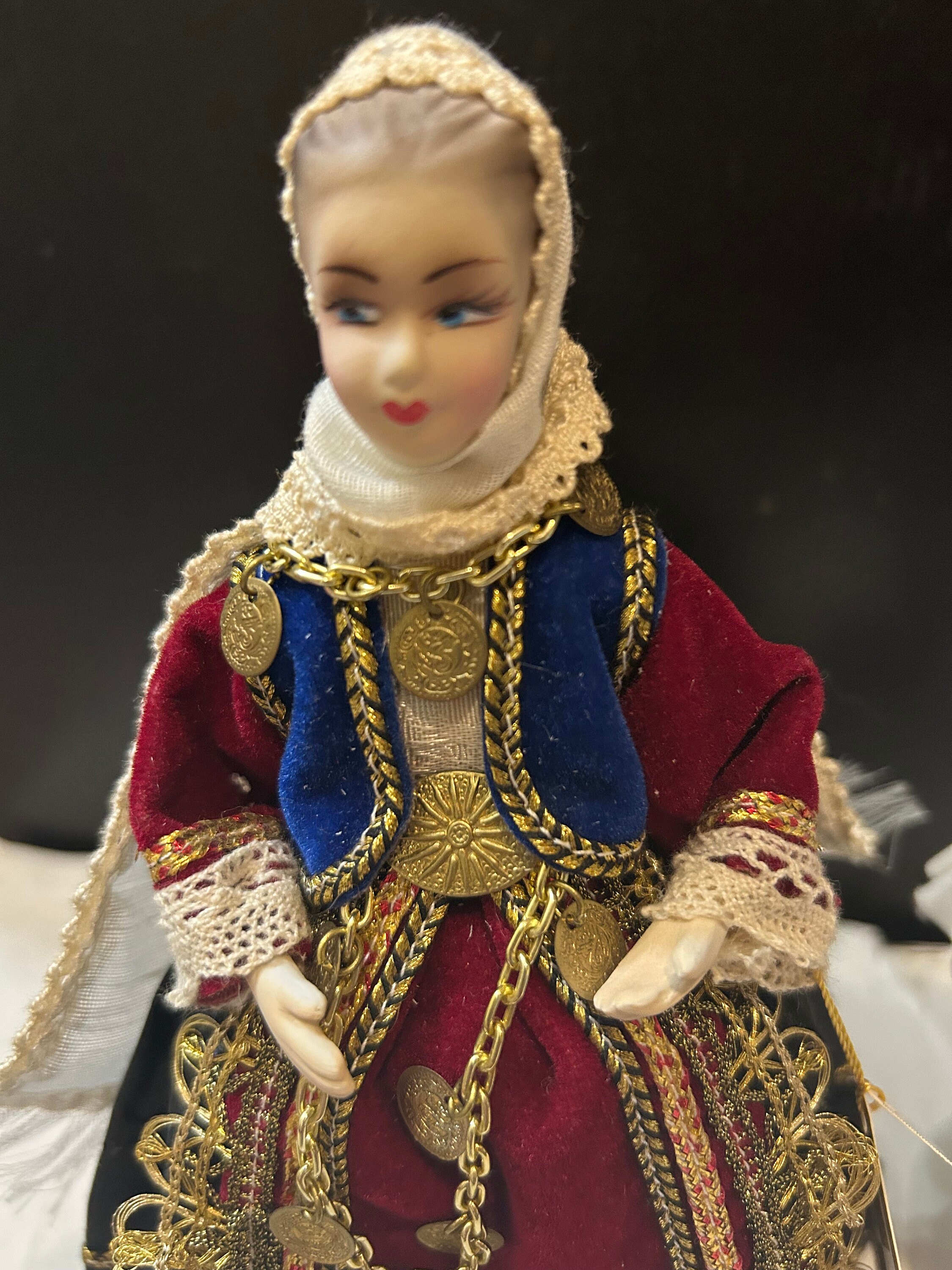 Vintage Rare Salamina Greece Traditional Greek Clothing Folk Art ...