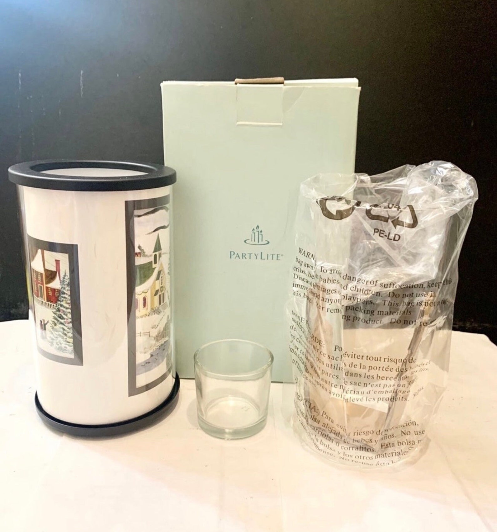 Partylite Express It! Votive Luminary Hurricane Candle Holder Picture ...