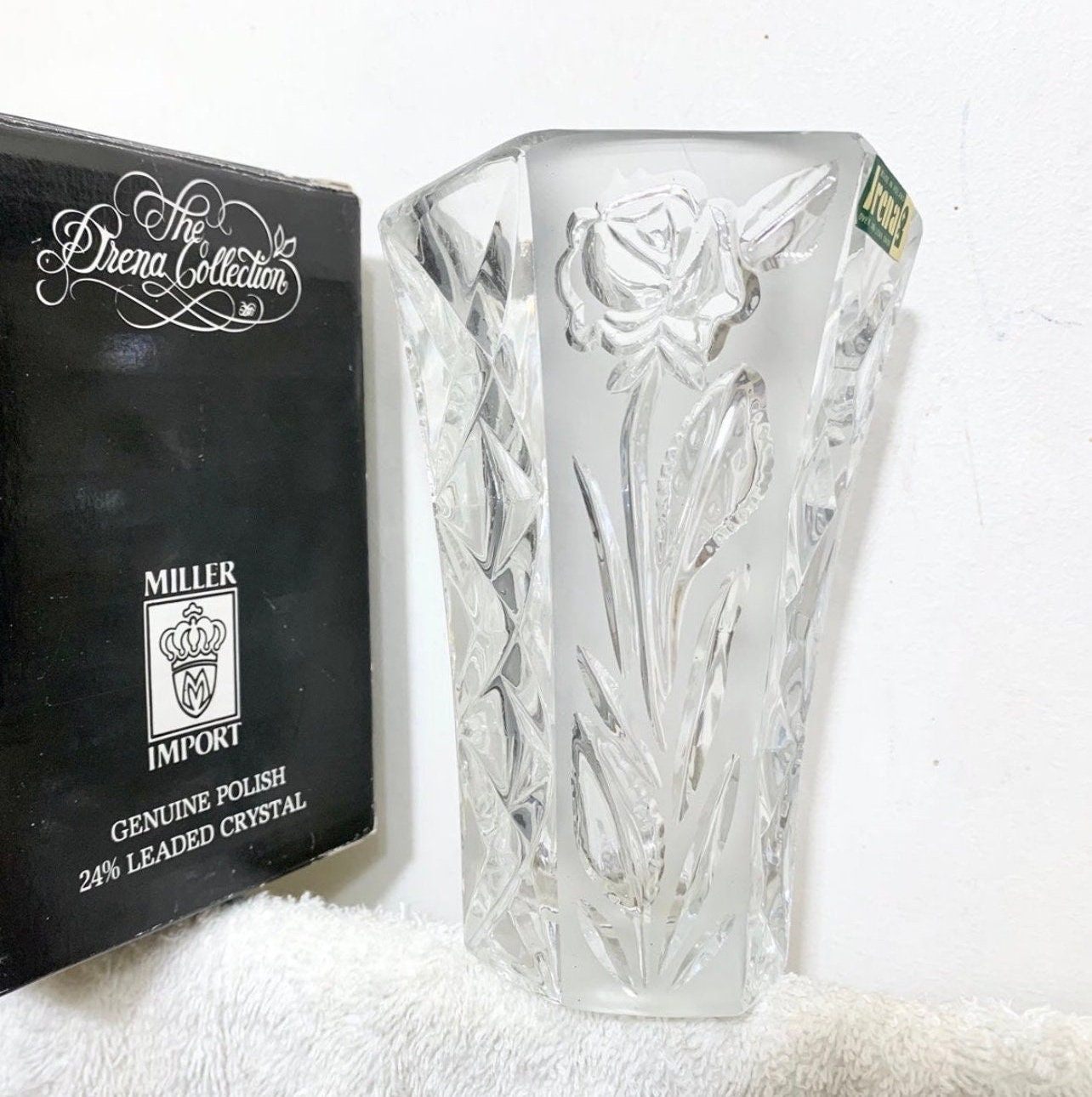 The Irena Collection Made in Poland Genuine Crystal Floral Design ...