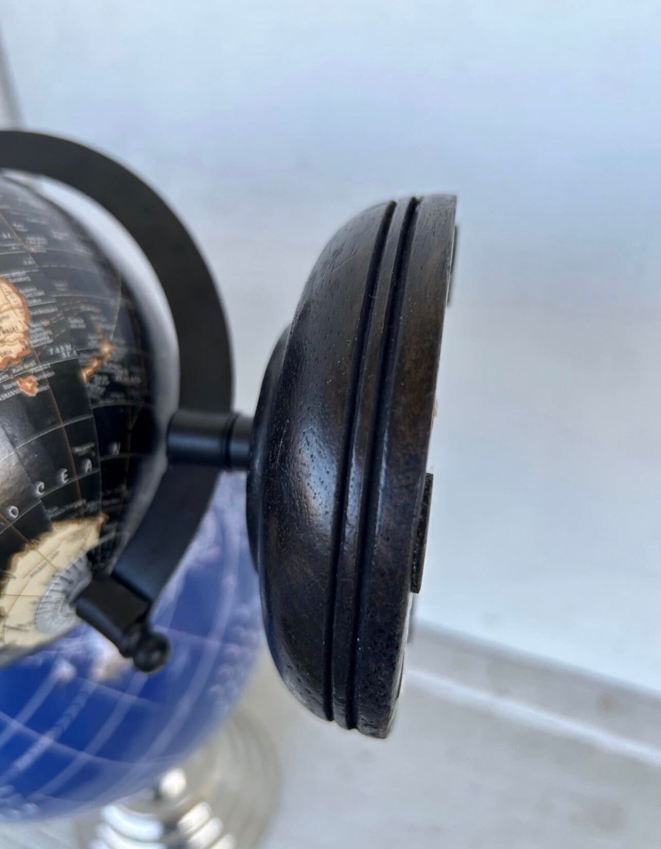 Set of Two VTG 360 Degree Rotating Tabletop World Globes Metal - Etsy