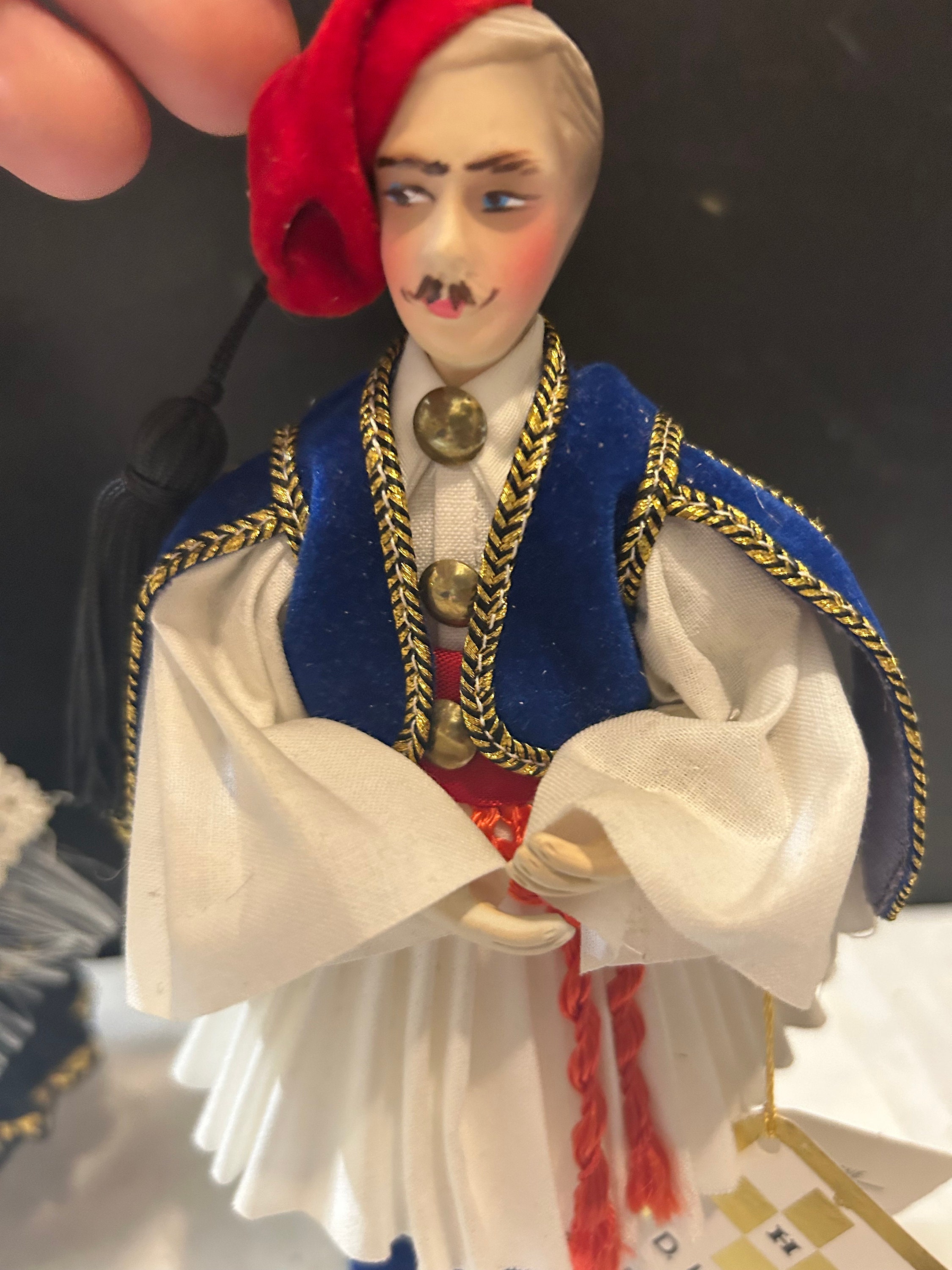 Vintage Rare Salamina Greece Traditional Greek Clothing Folk Art ...