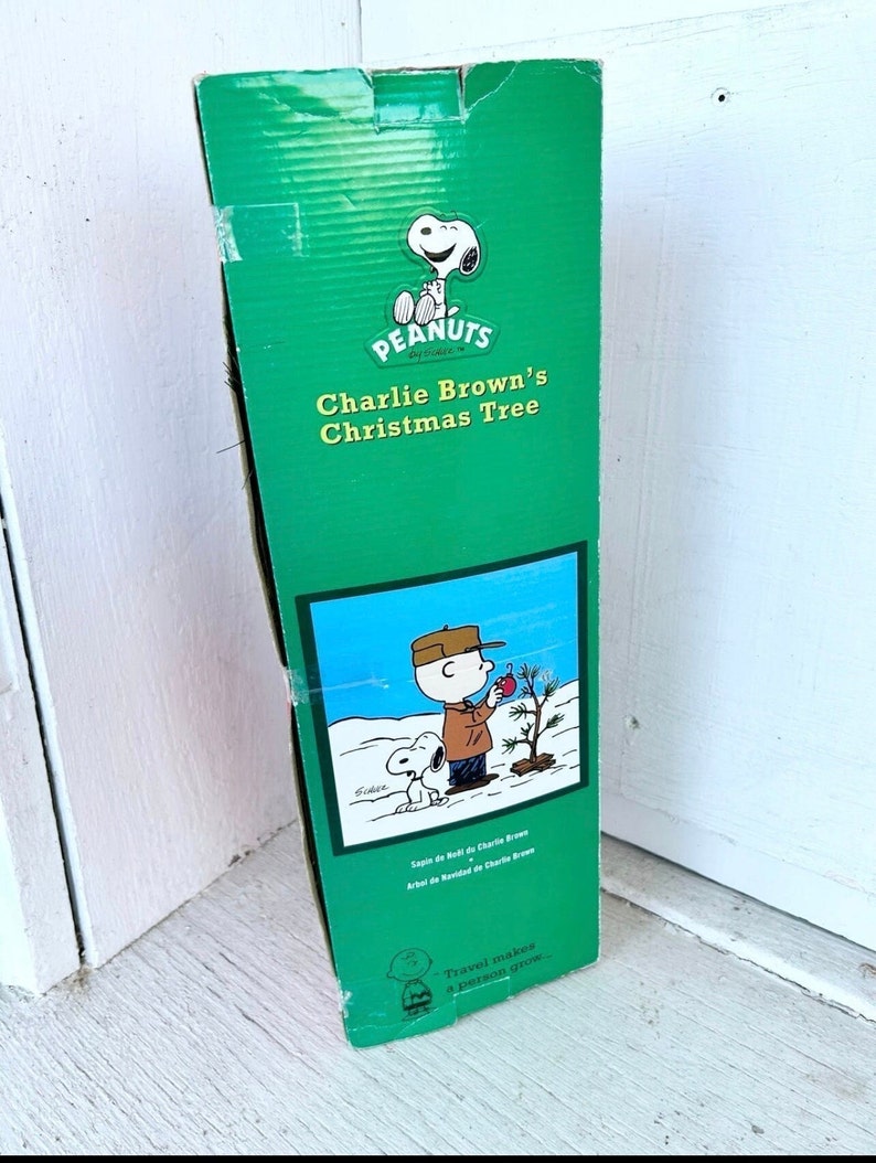 Peanuts Snoopy Charlie Brown Christmas Tree 24 Inches Tall W/ - Etsy