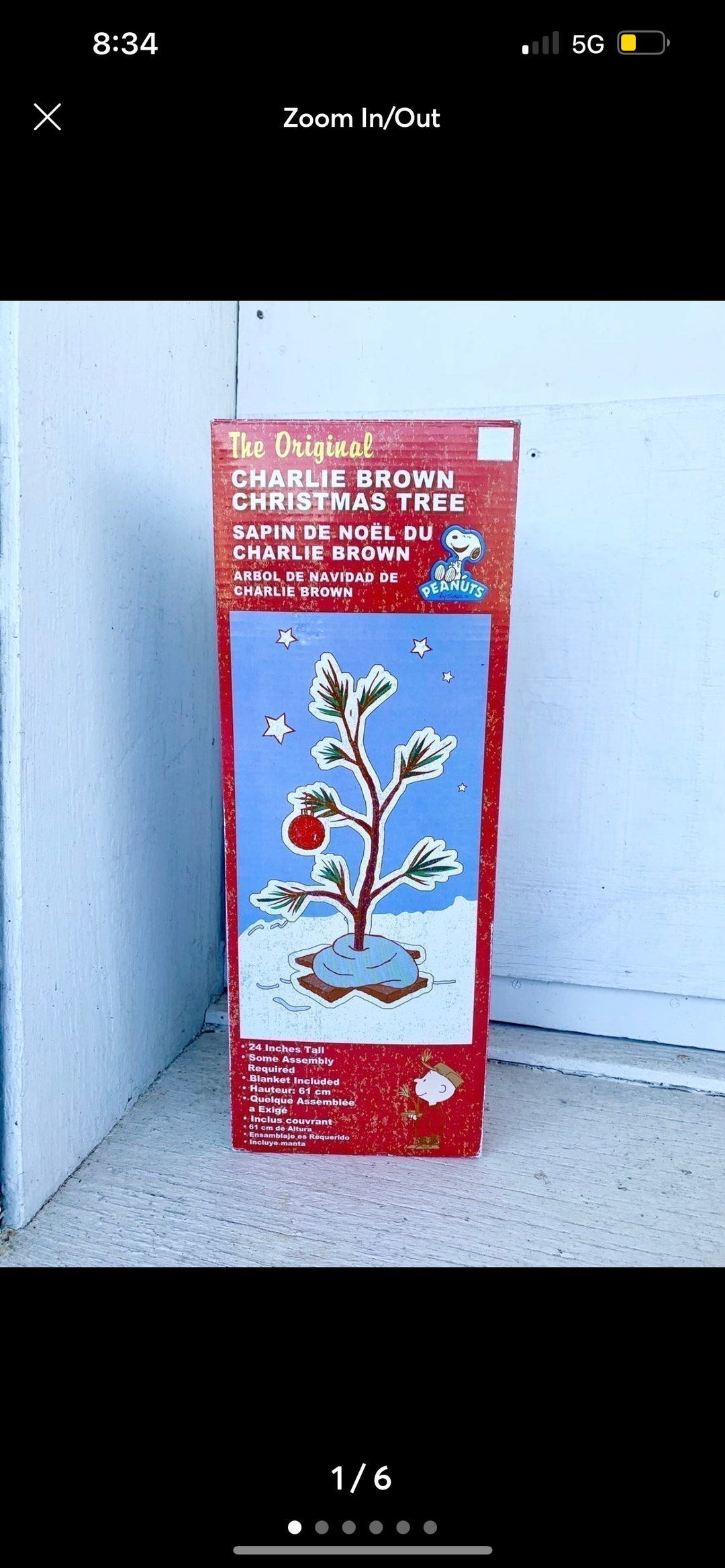 The Original Charlie Brown Christmas Tree Blanket, Ornament & Tree ...