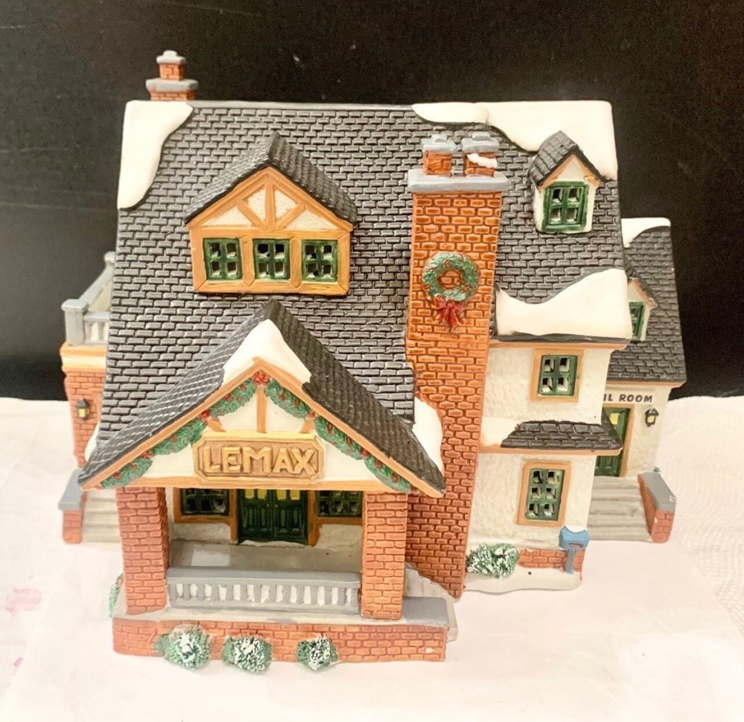 Vintage 1998 LEMAX Collector’s Club Mail Room / Post Office Village ...