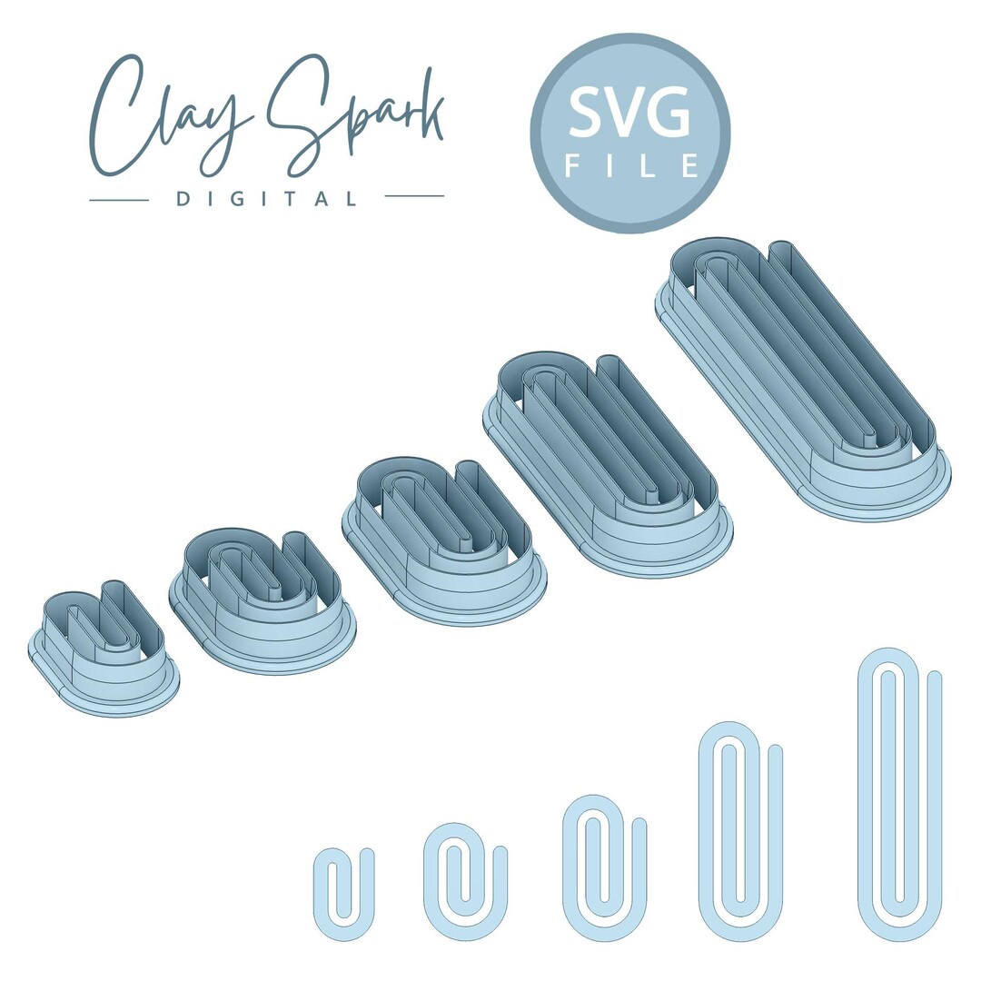 Paperclip Polymer Clay Cutter - Oversized Bookmark, Teacher Gift ...