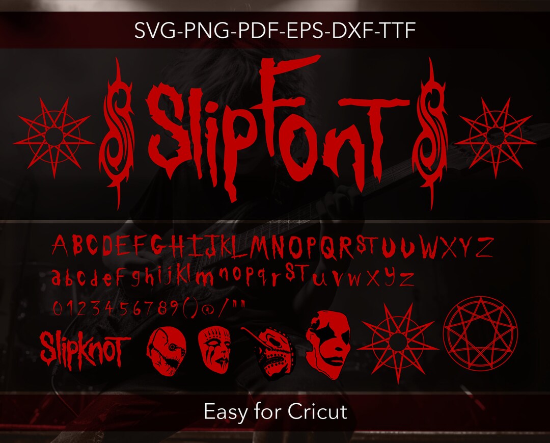 Rock Font, Slipknot Font, Slipknot Band, Slipknot Shirt Svg, Cricut Svg ...
