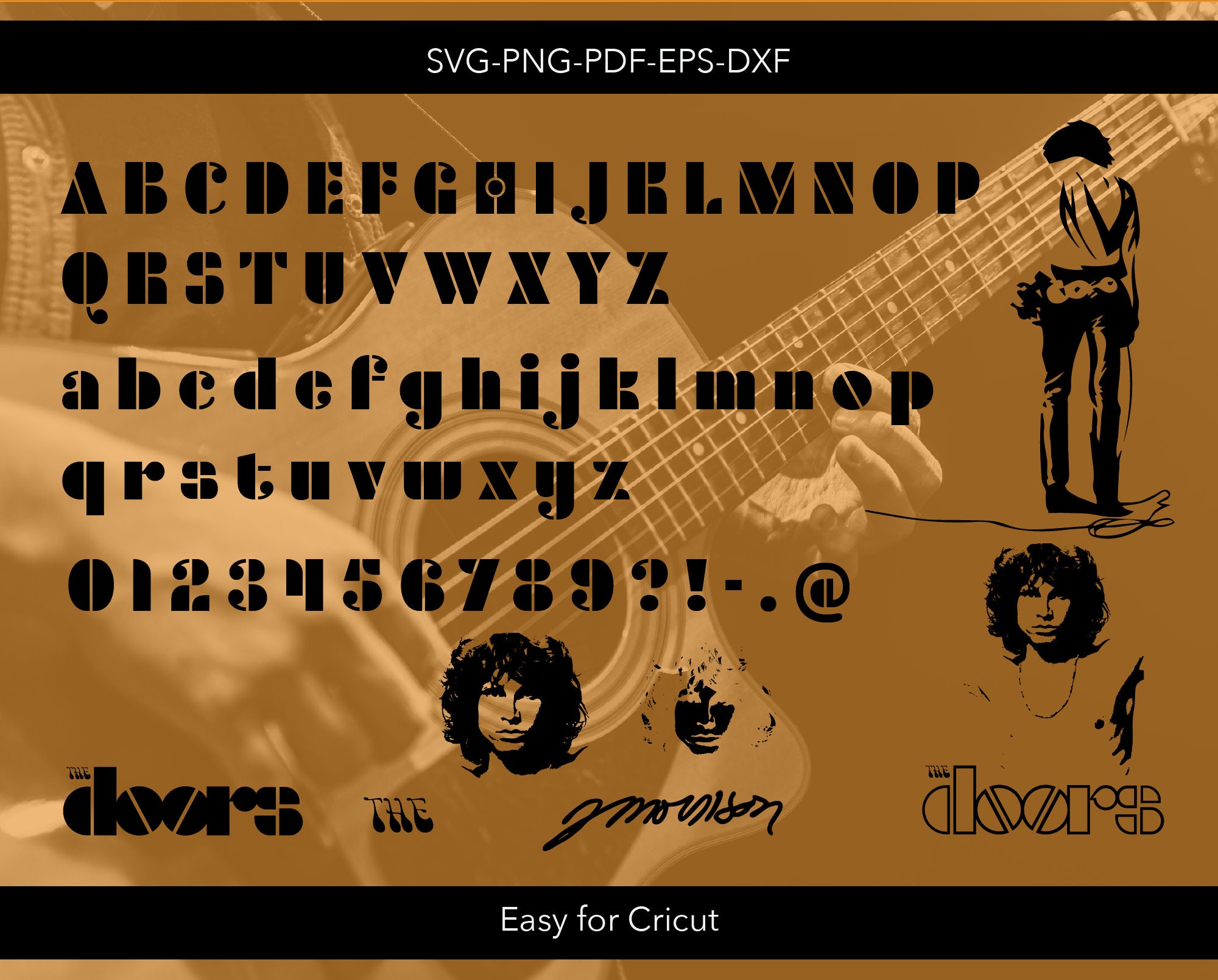 Rock Band, the Doors Svg , the Doors Shirt, the Doors Font, Cricut Svg ...