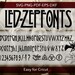 Rock Band, Led Zeppelin Svg, Led Zeppelin T Shirt, Metal Font, Led ...